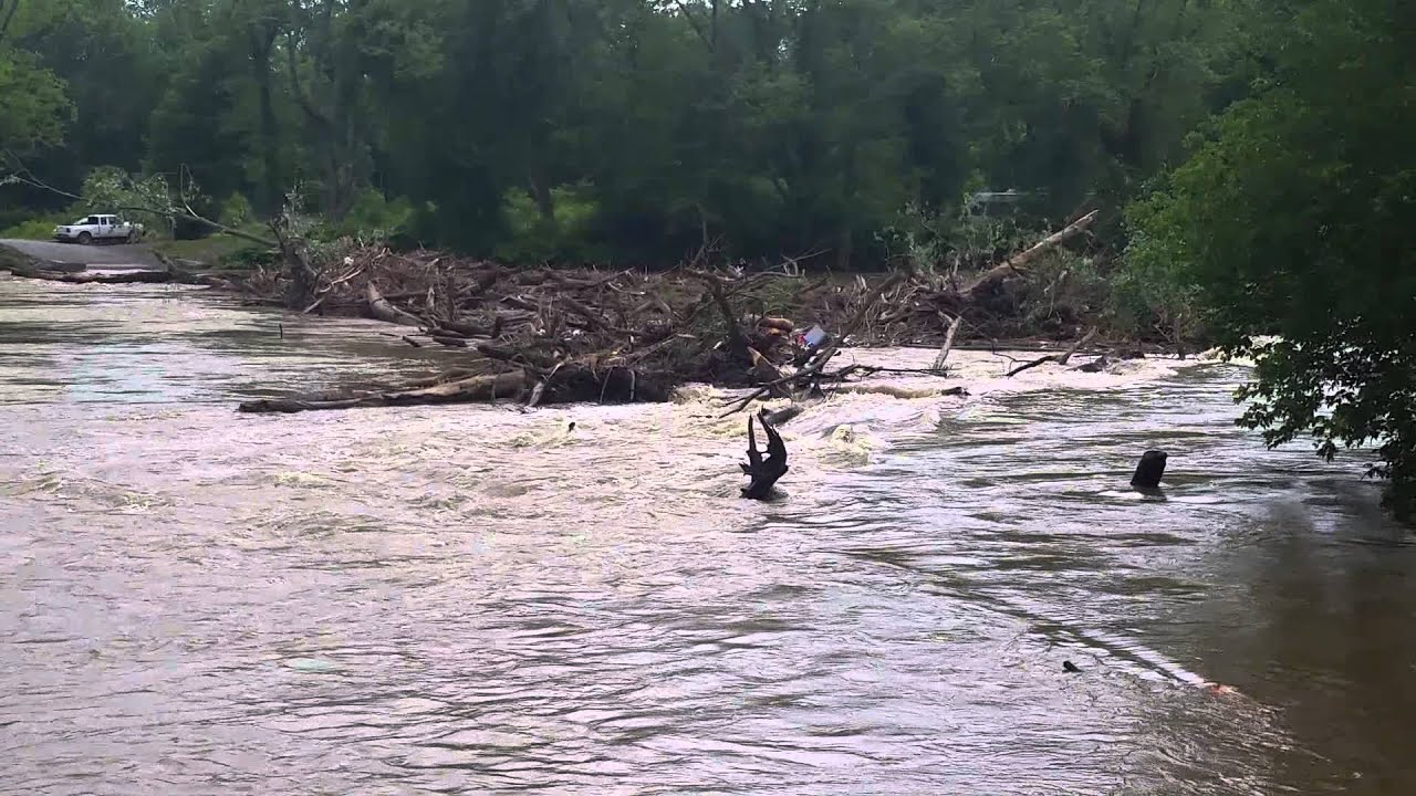 Toll bridge flood Oldtown Md - YouTube