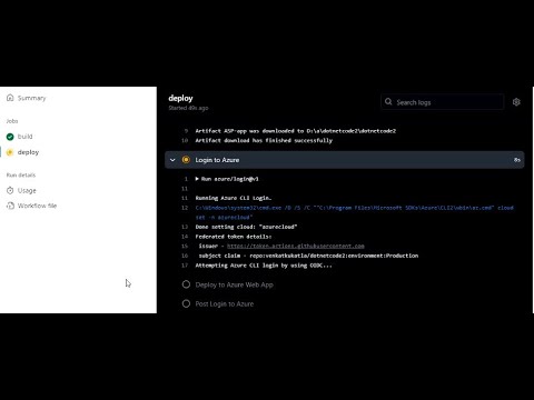 GitHub Acton's with Azure App service - YouTube