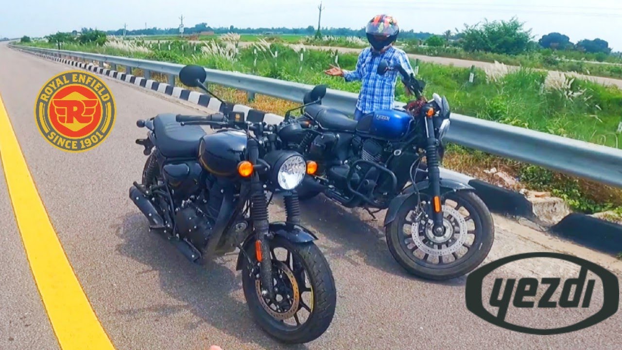 ROYAL ENFIELD Hunter 350 vs YEZDI ROADSTER || LONG BATTLE || YE UMEED ...