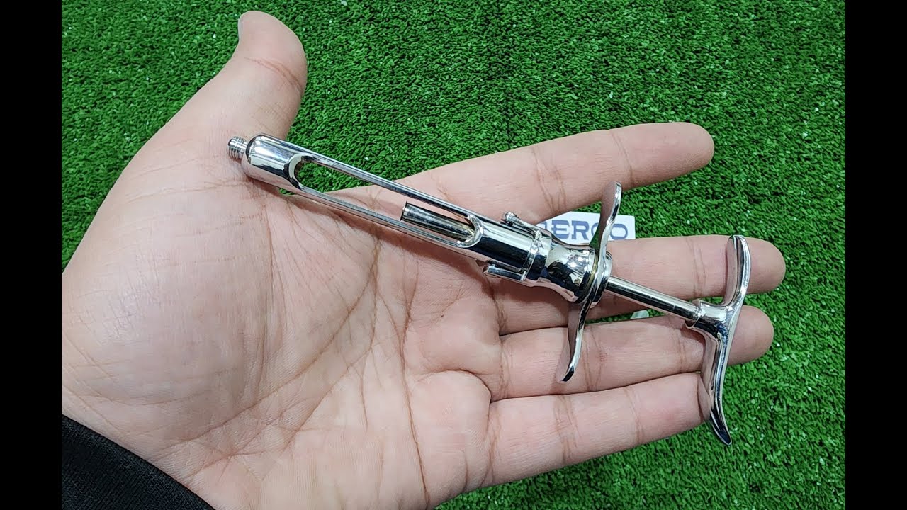 Non Aspirating Dental Folding Cartridge Syringe - Thumb Handle - YouTube