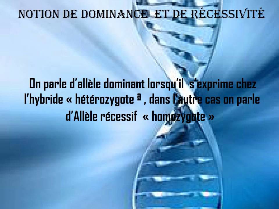 GENETIQUE Introduction à l’études de la génétique - YouTube