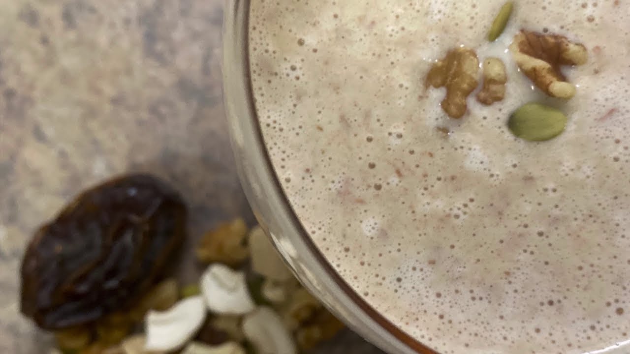 Healthy Nutty Milkshake - YouTube