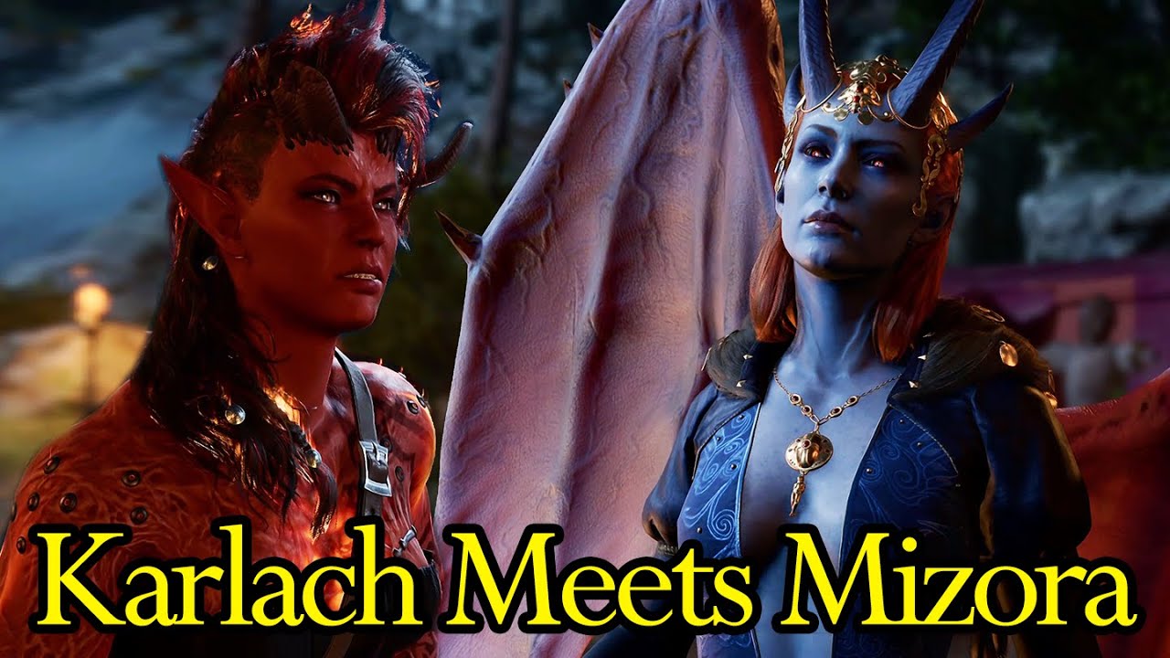 Karlach Meets Mizora at Camp | Karlach Dark Urge Romance | Part 3 ...