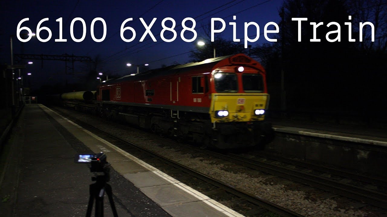 66100 6X88 Georgemass Pipe Train at Greenfaulds: 9/4/19 - YouTube