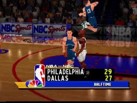 NBA Showtime - NBA on NBC 76ers vs Mavericks PS1 Gameplay - YouTube