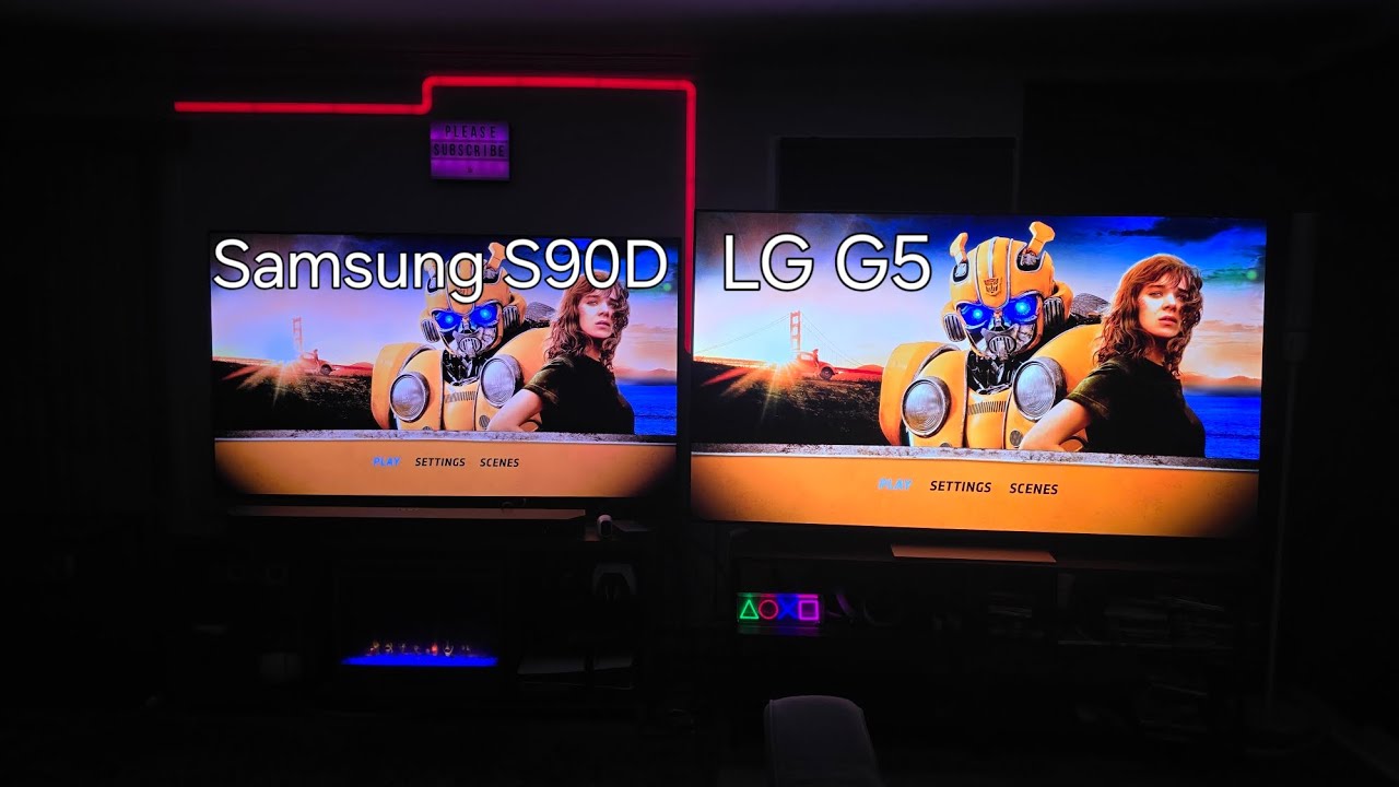 83-inch LG G5 SIDE BY SIDE WITH THE 77-INCH SAMSUNG S90D 4K HDR DVD ...