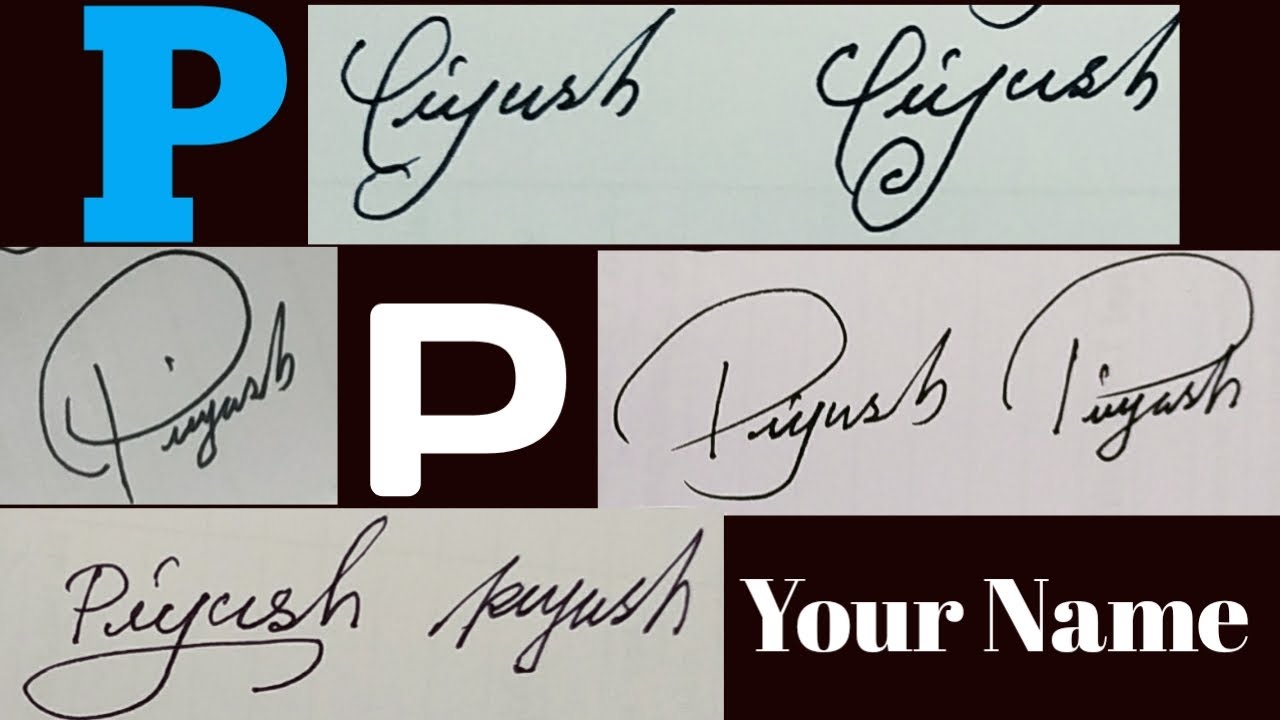 Customer Signature P Signature P How To Make Signature YouTube Customer Signature P Signature P How To Make Signature YouTube