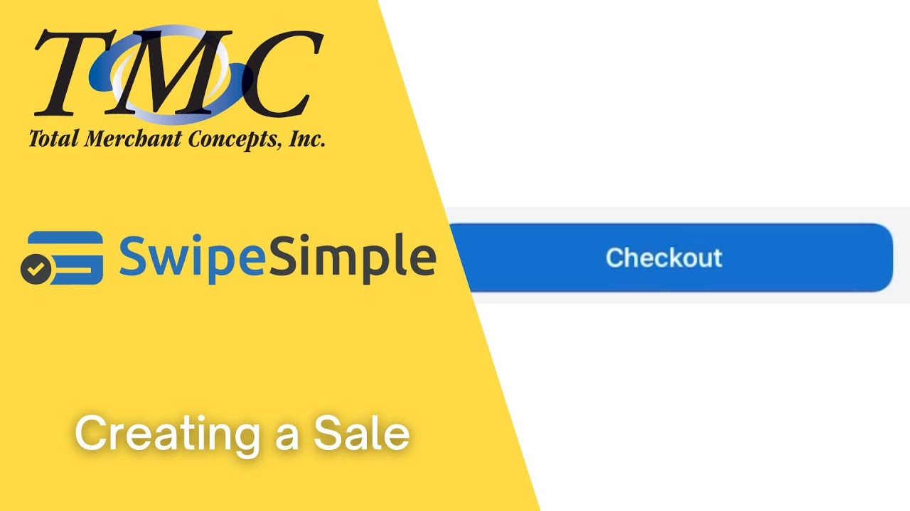 SwipeSimple | Creating a Sale on SwipeSimple Register - YouTube