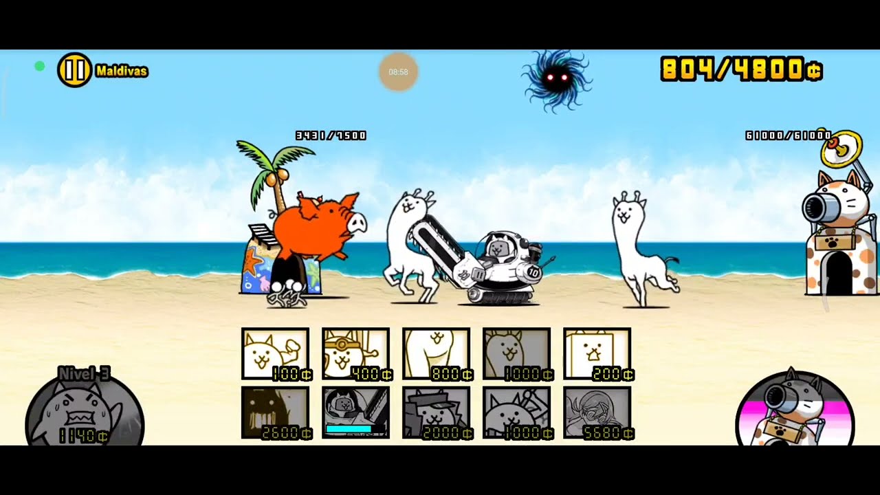 Speed Run del Renacer del gato begimo en The Battle cats - YouTube