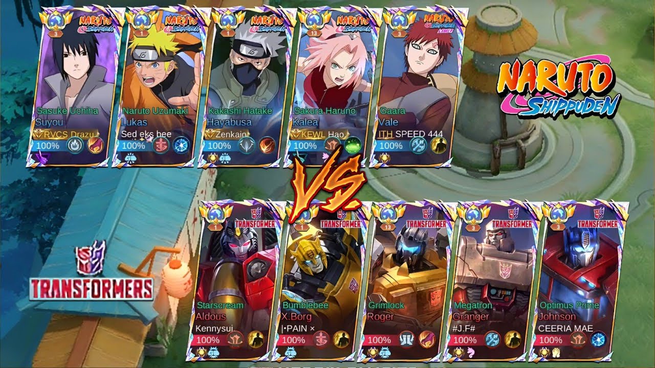 NARUTO vs. TRANSFORMERS! BATTLE OF THE COLLAB SKIN!!🔥 ( WHO WILL WIN ...