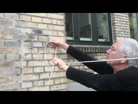 How to install a clothesline tightener. \