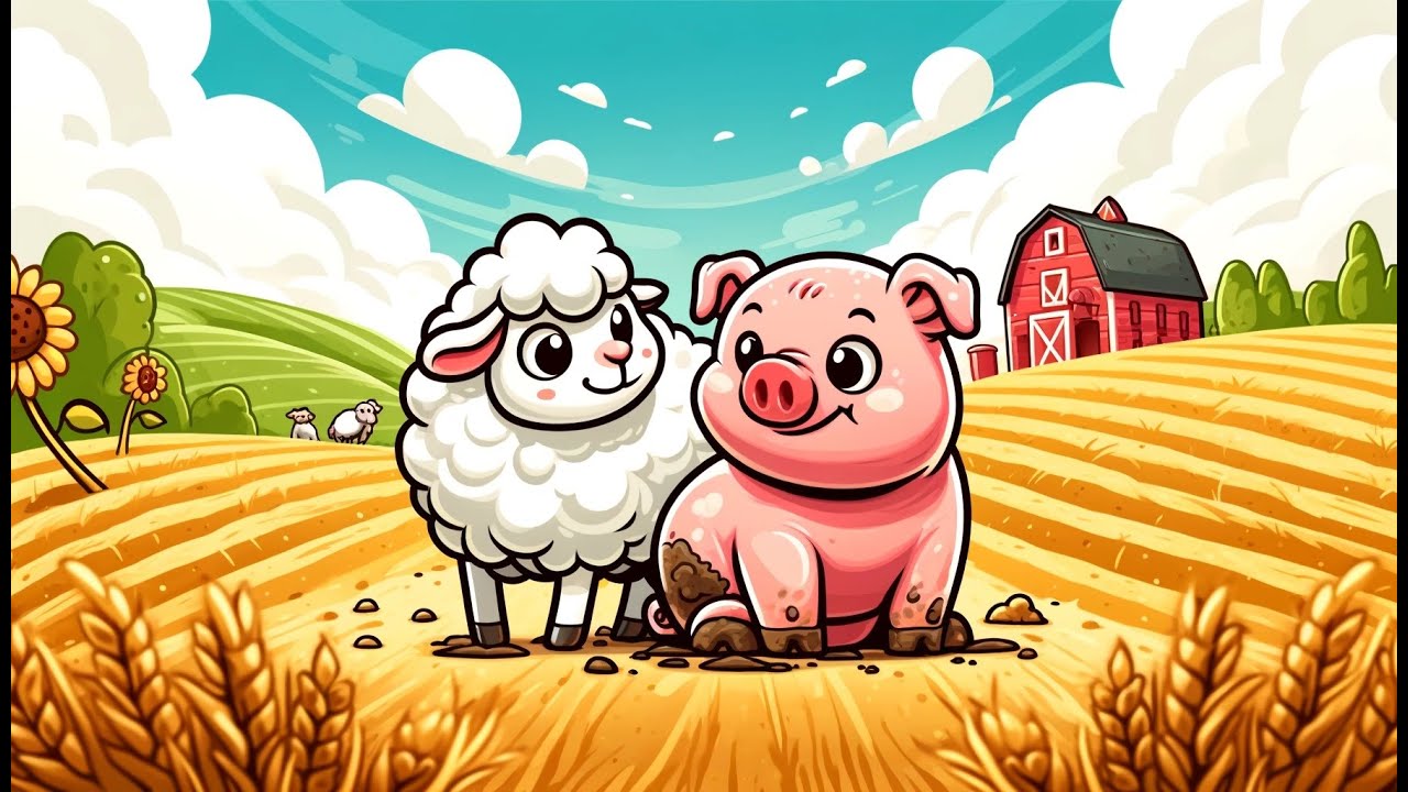 The Sheep And The Pig | Classic Aesop's Fables for Kids | Fun Animated ...