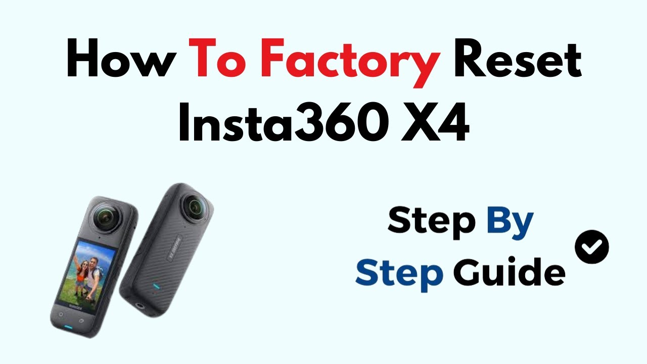 How To Factory Reset Insta360 X4 - YouTube