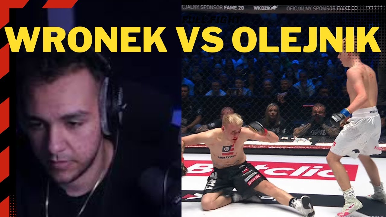 MERGHANI ogląda walkę WRONEK vs OLEJNIK // FAME 20 - YouTube