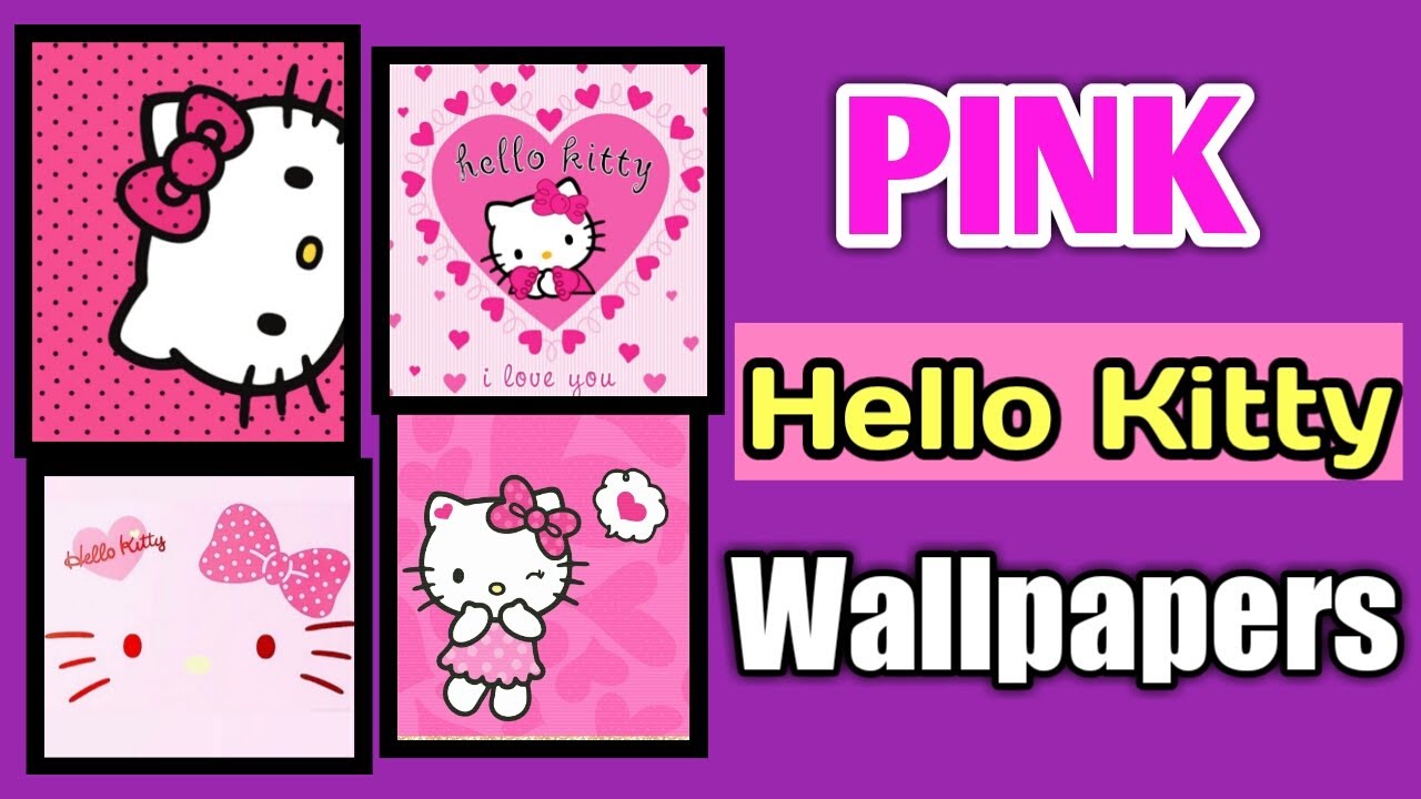 Pink And Purple Hello Kitty Wallpaper