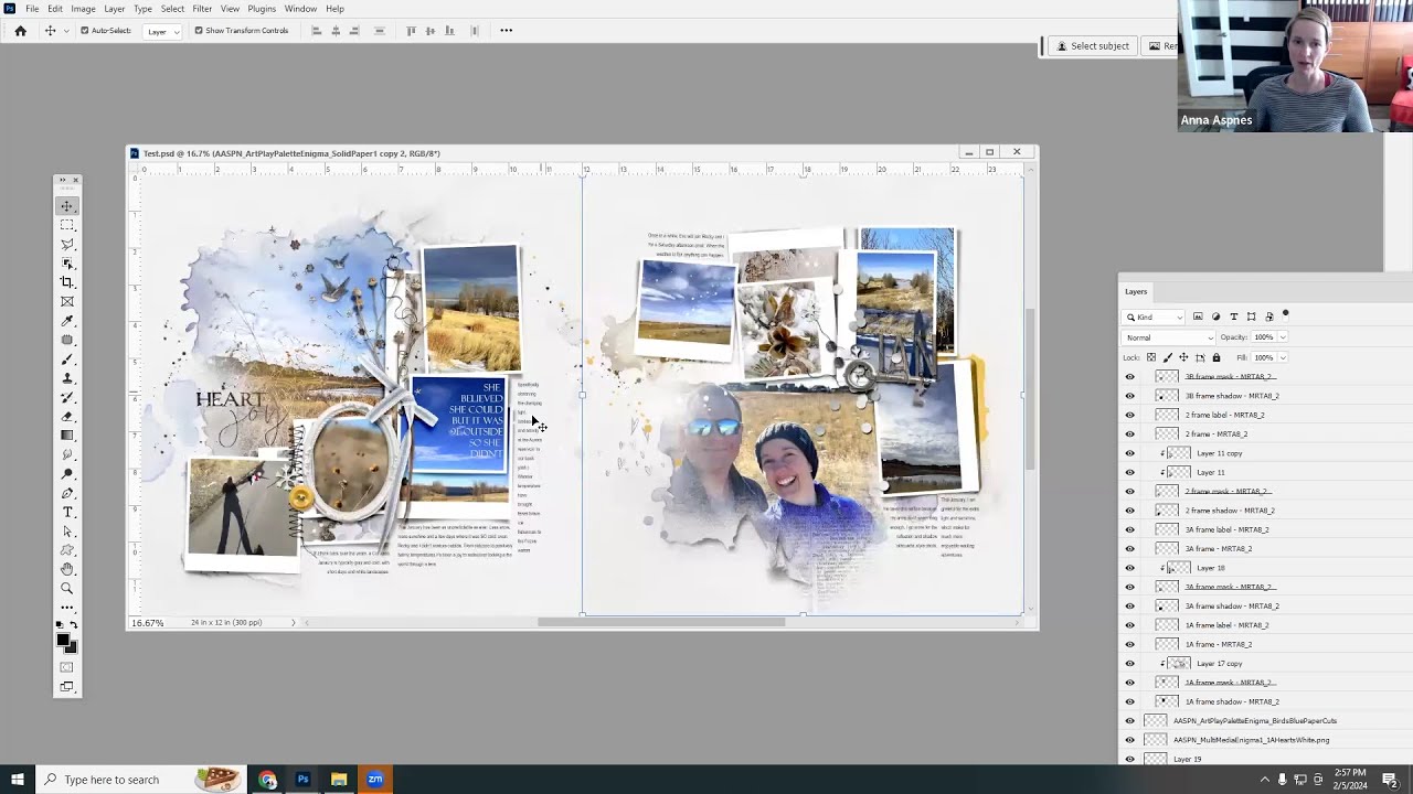 Create a Double-Page Digital Scrapbooking Spread plus Simple Guidance ...