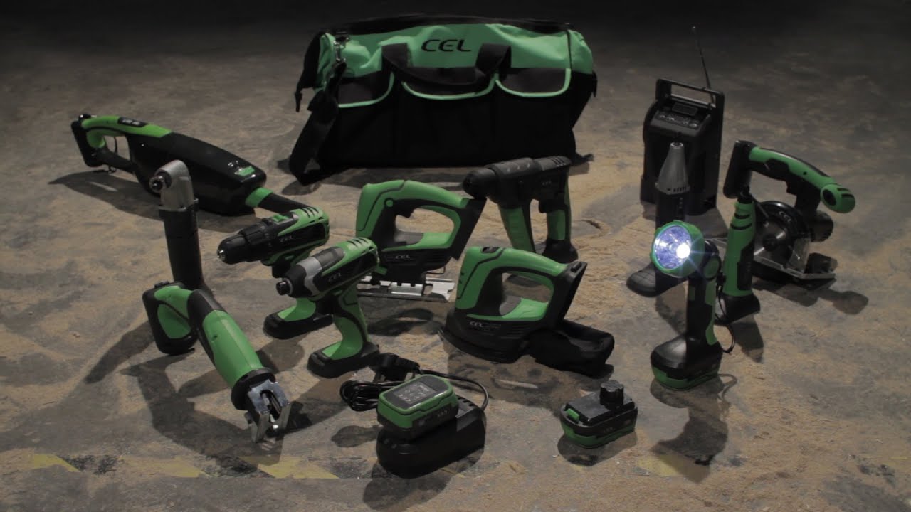 CEL 144 a range of 14.4V cordless tools which share a battery type ...