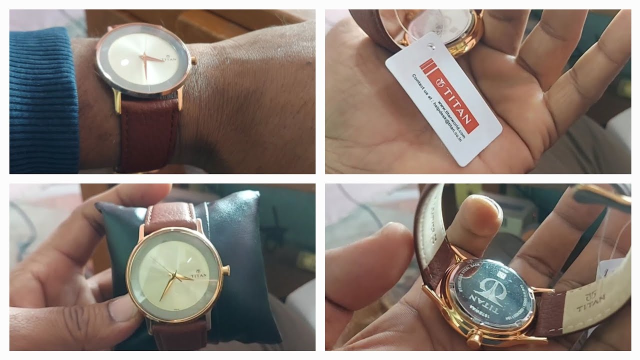Tata product .Titan golden watch. Box open beautiful titan watches ...
