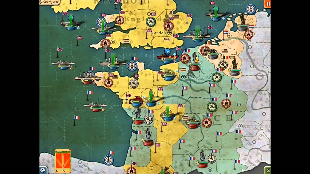 European War 3 Walkthrough British Campaing 1: Invasion of France - YouTube