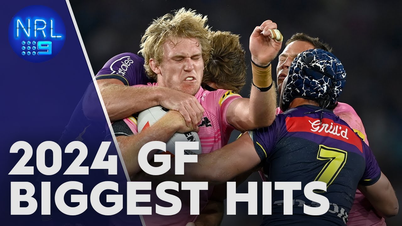 Biggest Hits from the 2024 NRL Grand Final | NRL on Nine - YouTube