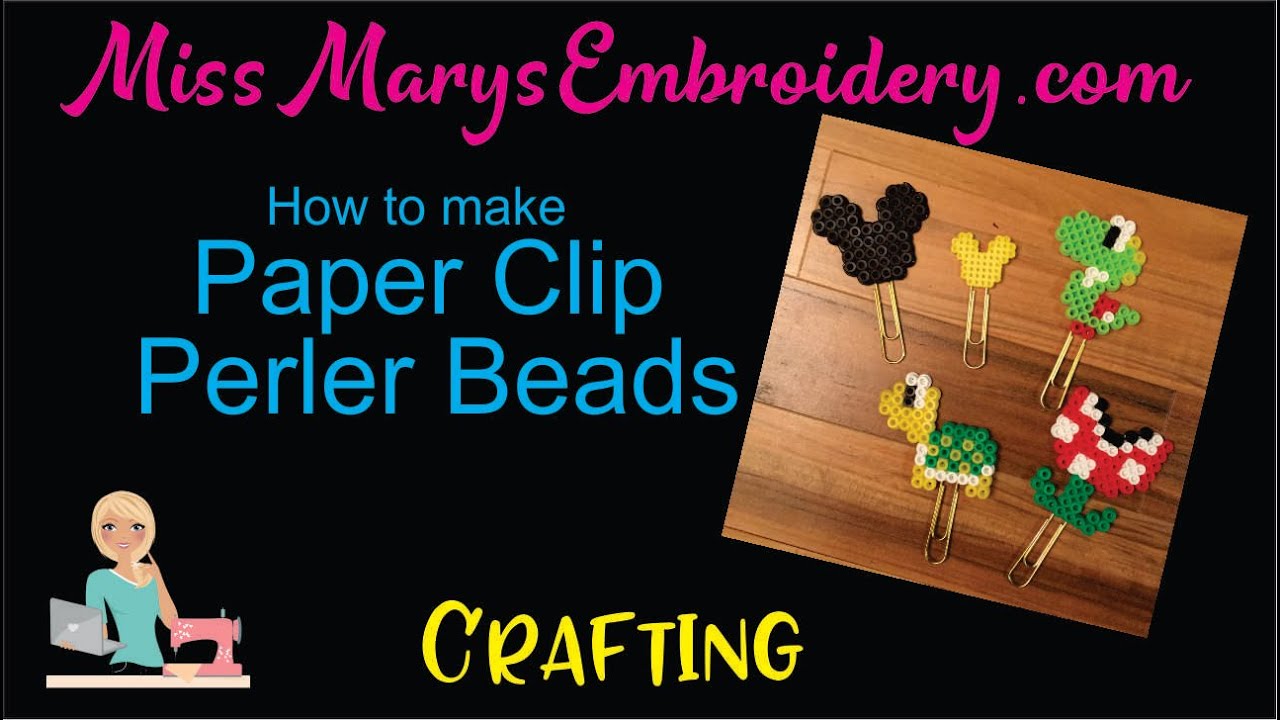 How to Make Perler Bead Paper Clips | General Crafty - YouTube