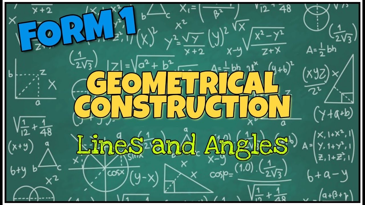 Geometrical Construction (Lines) - YouTube