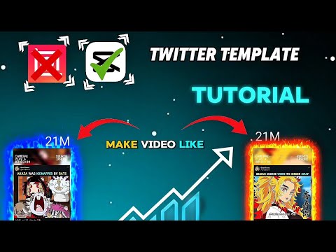 How to make this Twitter template anime short in Capcut💘