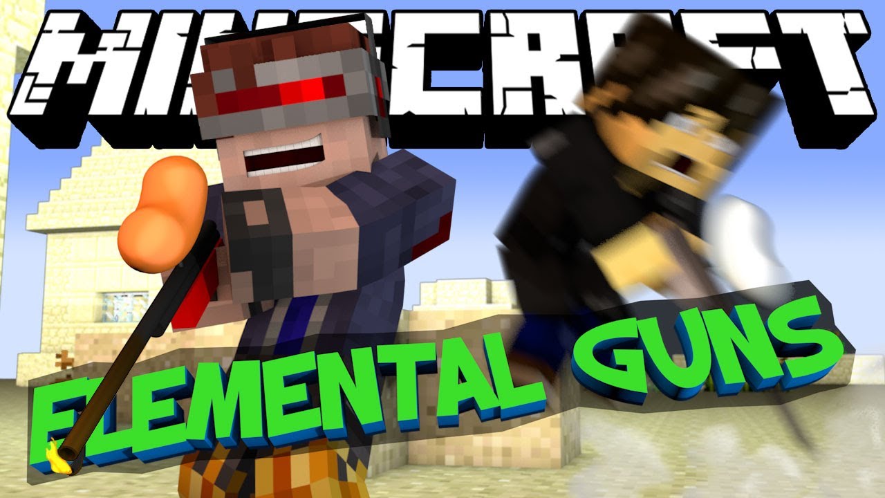 Minecraft Mod Showcase : Elemental Guns Mod (Explosive Gun!) - YouTube