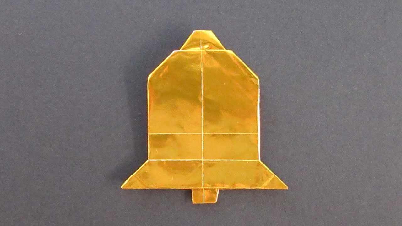 【折り紙】鐘【origami】Bell - YouTube