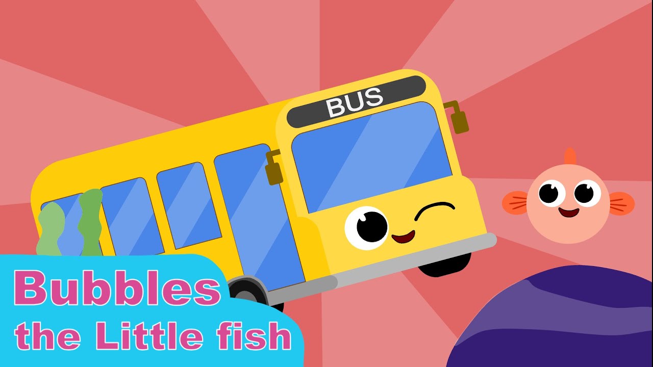 The Wheels on The Bus | Bus Song | Nursery Rhymes | Bubbles the Little ...