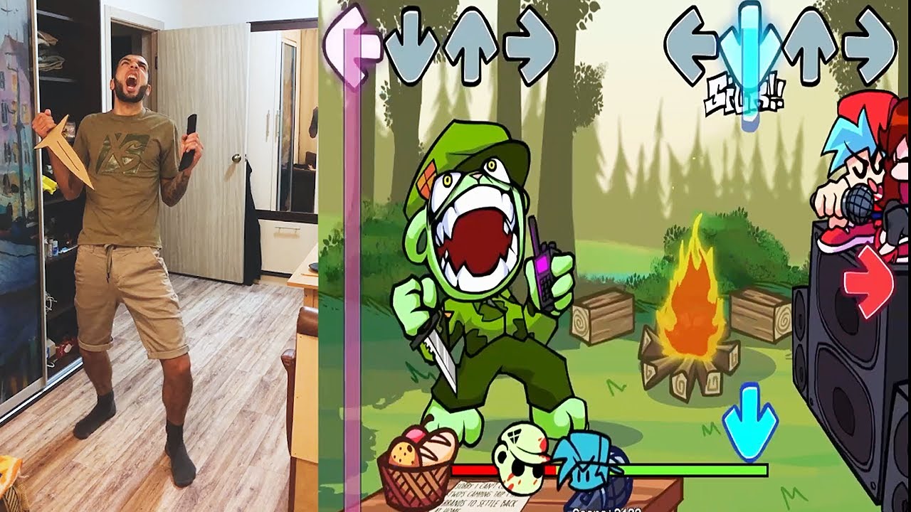 Friday Night Funkin' VS Flippy Flipped Out In Real Life - YouTube
