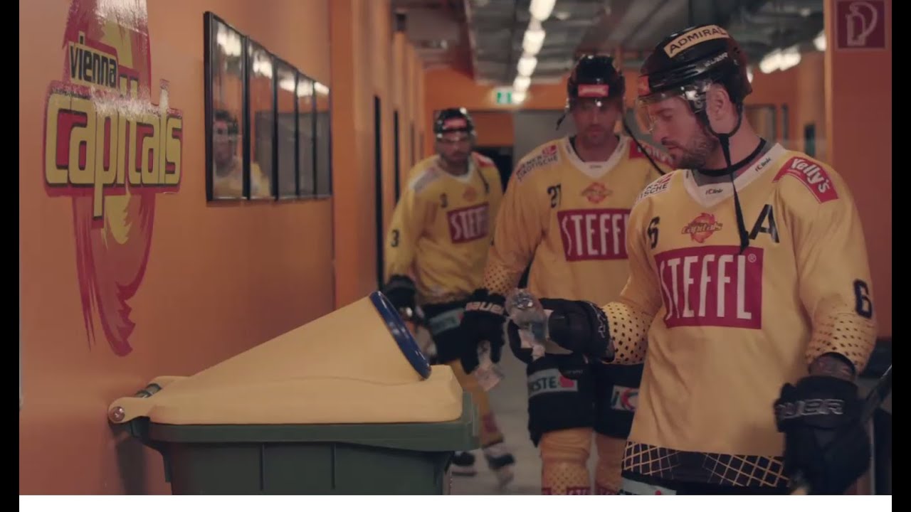 Vienna Capitals meets MA48 - Gelb-Blaue Tonne - YouTube