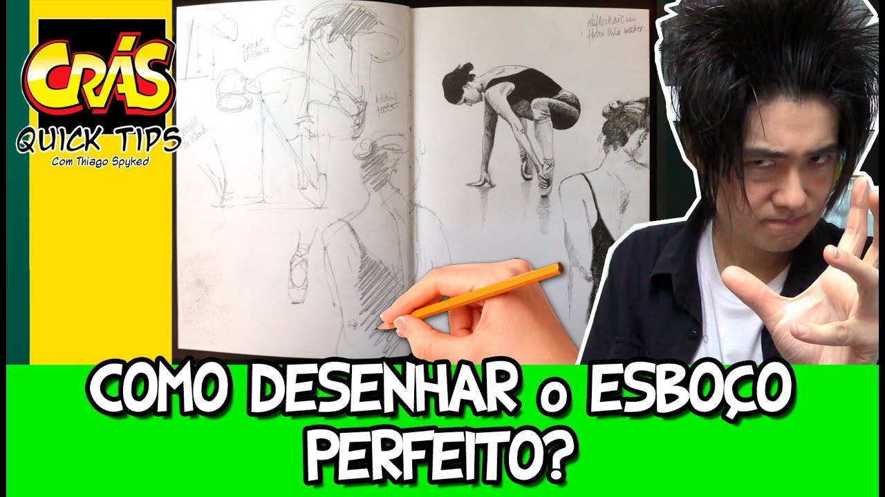 Como DESENHAR o ESBOÇO perfeito? - Crás Quick Tips - YouTube