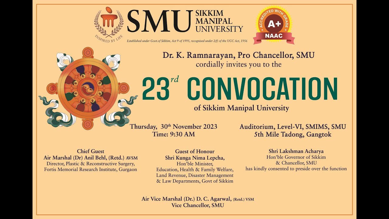 23rd Convocation SMU | Ver 2.0 - YouTube