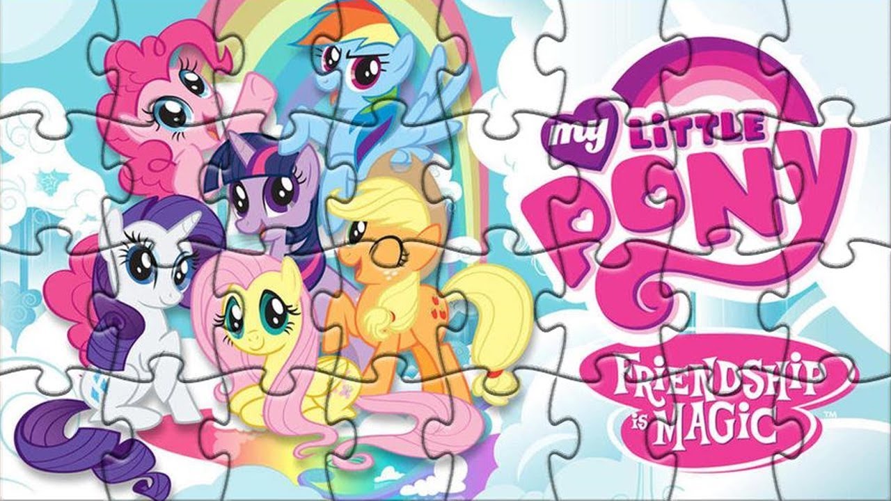 Little Pony Puzzle Games For Kids with Pinkie Pie Fluttershy and More ...