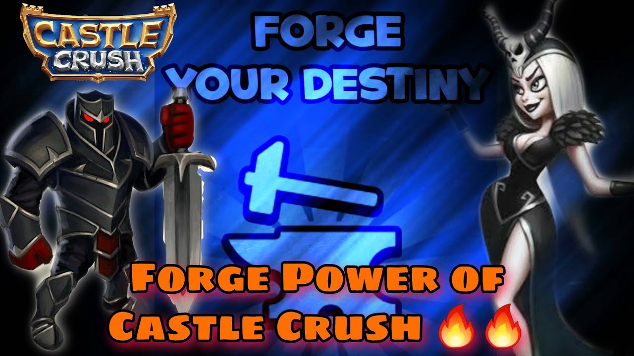 Why is it necessary to use Forge in Trophies Battle || Strategy of Crystal Forge || Castle Crush ...