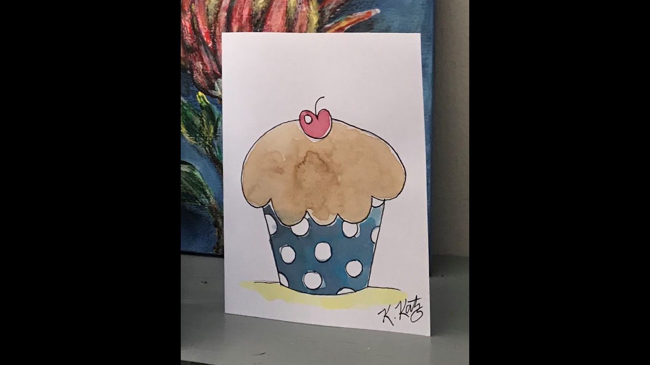 How to draw a Muffin - YouTube