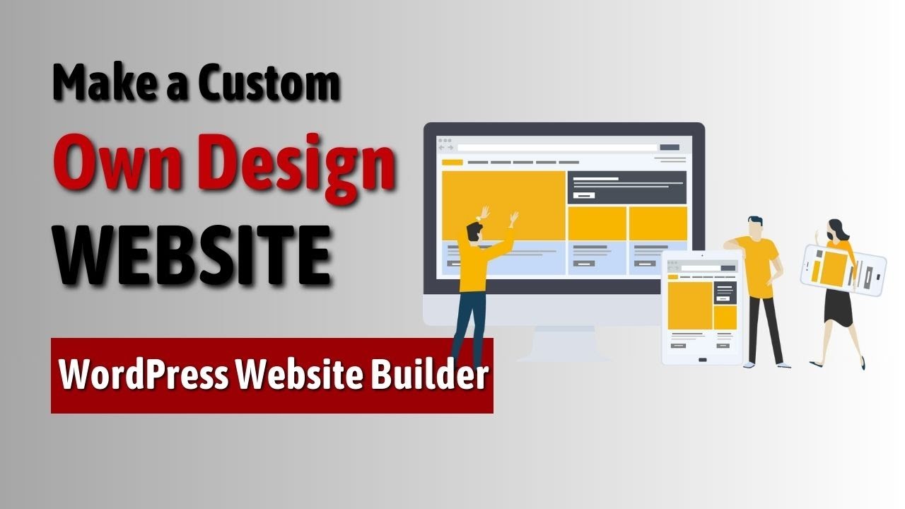 Make Custom Design Website, Use Selected Elements, Layout | Make ...