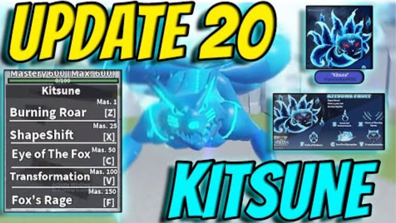 Update 20 - Kitsune Fruit, Sound Fruit & The Great One... ( Blox Fruits ...