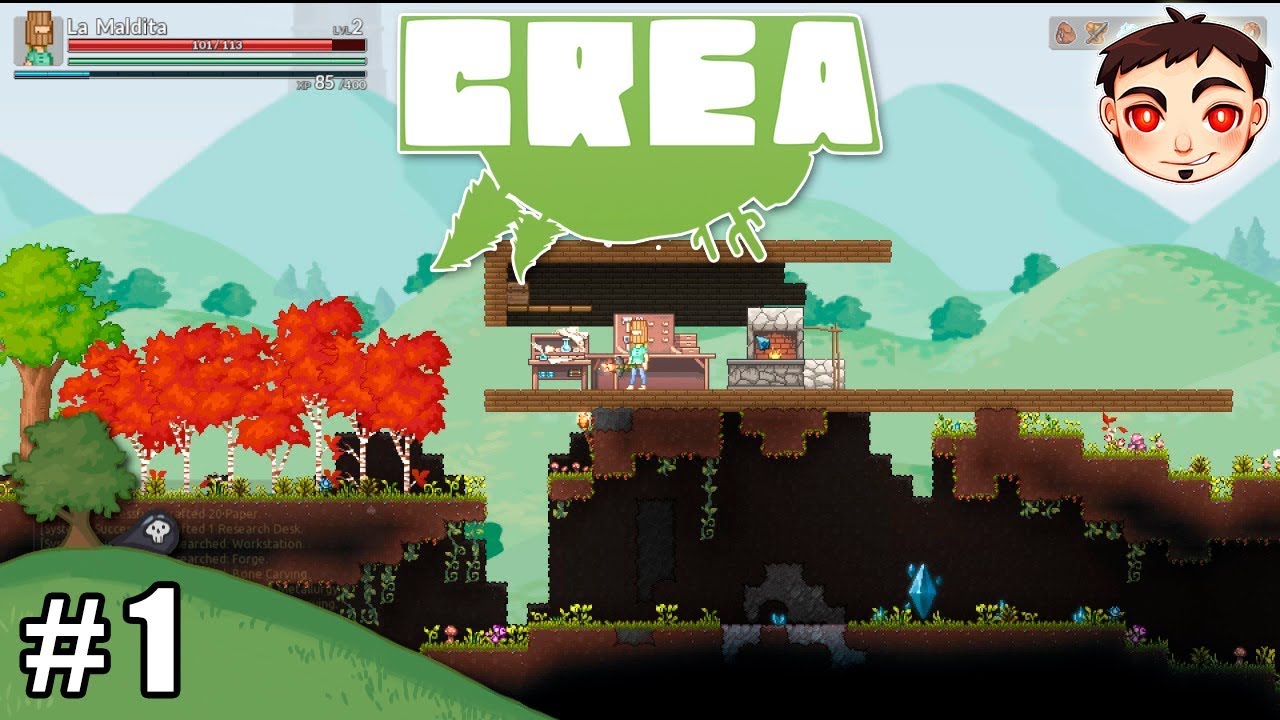 ¡CON EL ESTILO DE TERRARIA, PERO MUCHO MÁS ROLERO! - Crea #1 - YouTube