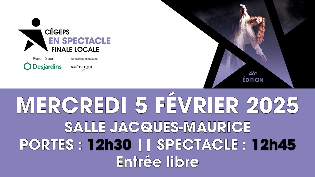 Finale locale - Cégep en spectacle 2024-2025 - YouTube