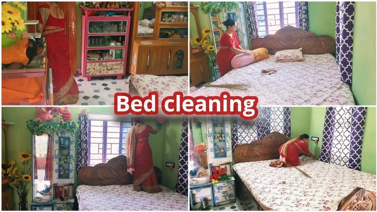 🌹🥰 Indian housewife morning bed room cleaning vlog//desi style cleaning ...