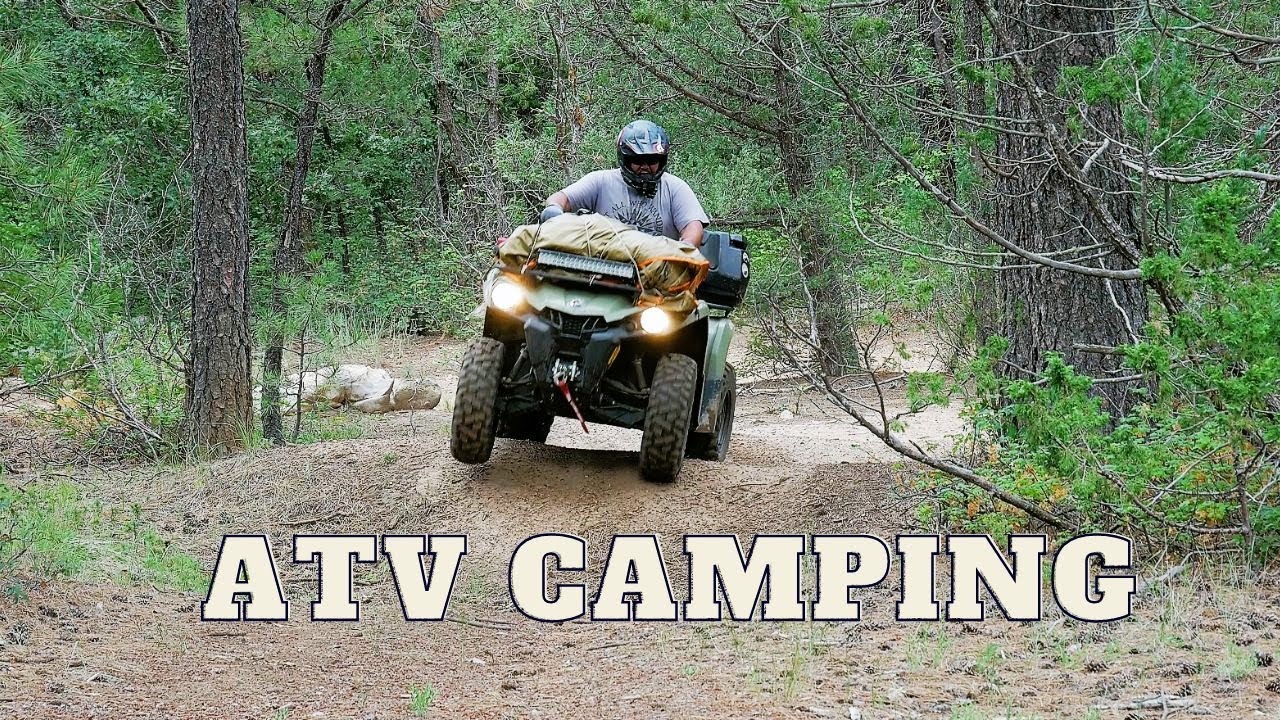 ATV Camping In The Woods: Solo Adventure On The Can-Am Outlander - YouTube
