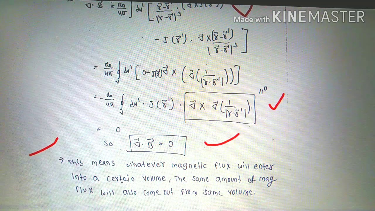 Divergence and curl of magnetic field with vector potential and torque ...