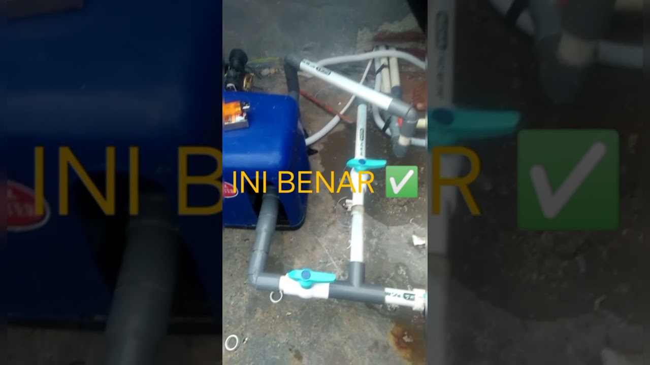 instalasi pompa boster rumah 2 lantai - YouTube