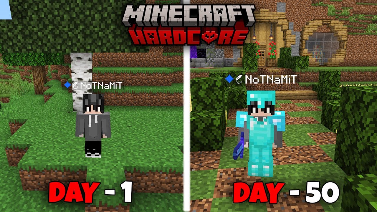 We Survived 100 Days In Forever World In Minecraft Hardcore - YouTube