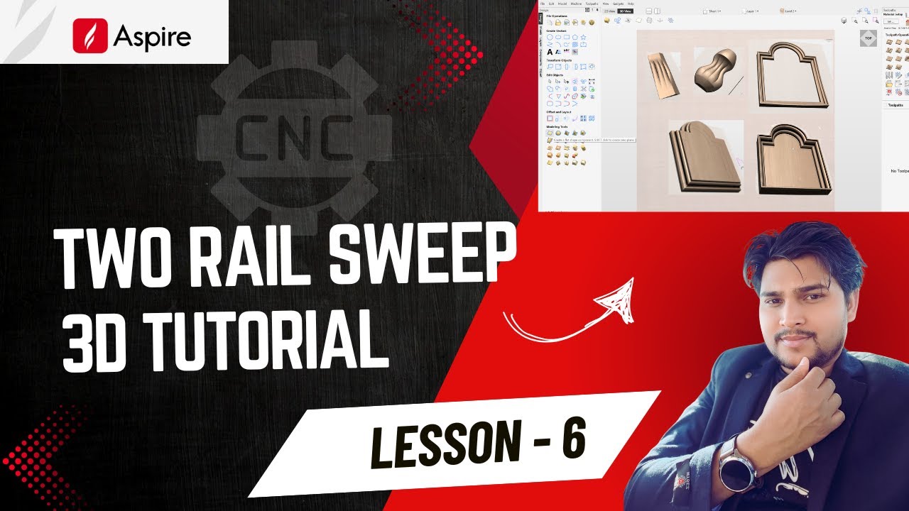 The Two Rail Sweep in Aspire Lesson 6 - YouTube