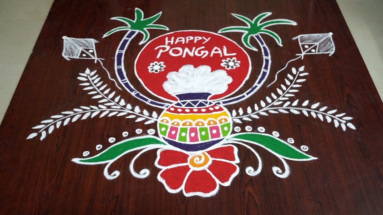 pongal rangoli kolam kite rangoli designs sankranti rangoli designs ...