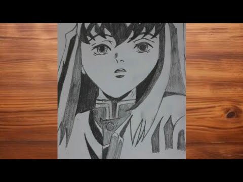 How to Draw Tokito Muichiro from DEMON SLAYER | Tokito Muichiro Draw ...