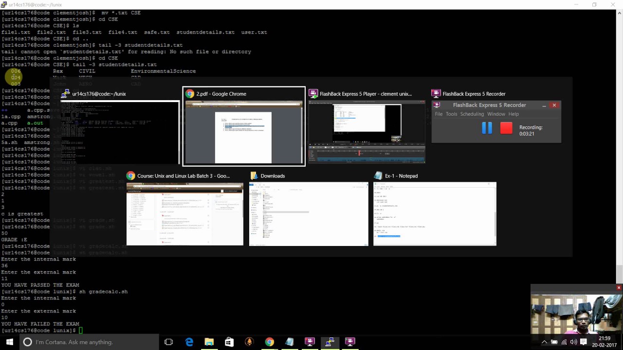 Unix Lab Exp -2 - YouTube